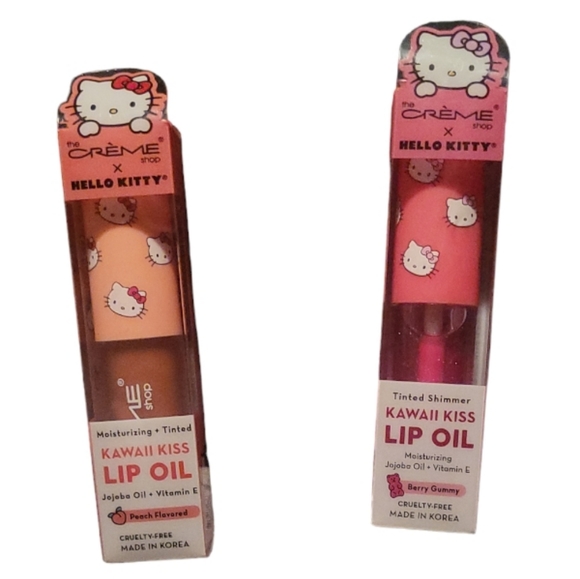 Hello Kitty | Makeup | Nwt Set Of 2 Hello Kitty Kiss Lip Oils | Poshmark